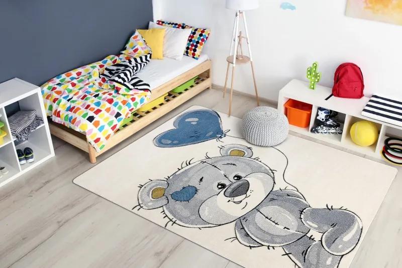 Dywany Łuszczów Dětský kusový koberec Petit Teddy bear cream ROZMĚR: 140x190
