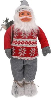 Vánoční figurka látkového Mikuláše 60 cm