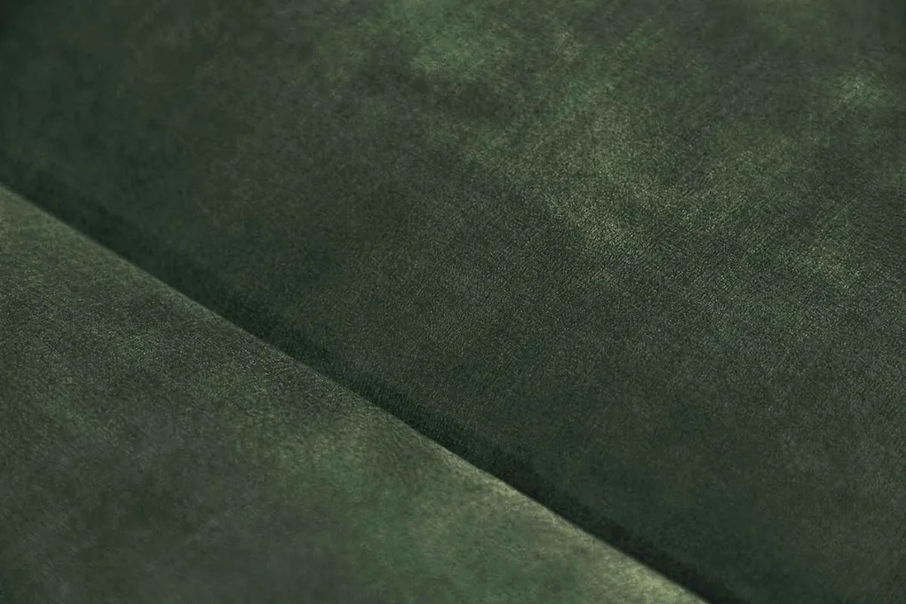 Designová sedačka Rococo 235 cm tmavě zelený samet