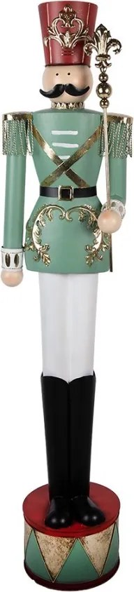 Kovová dekorace Louskáček Nutcracker - 34*29*152 cm