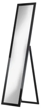 Stojicí zrcadlo v černém rámu SLIM 40x160 cm