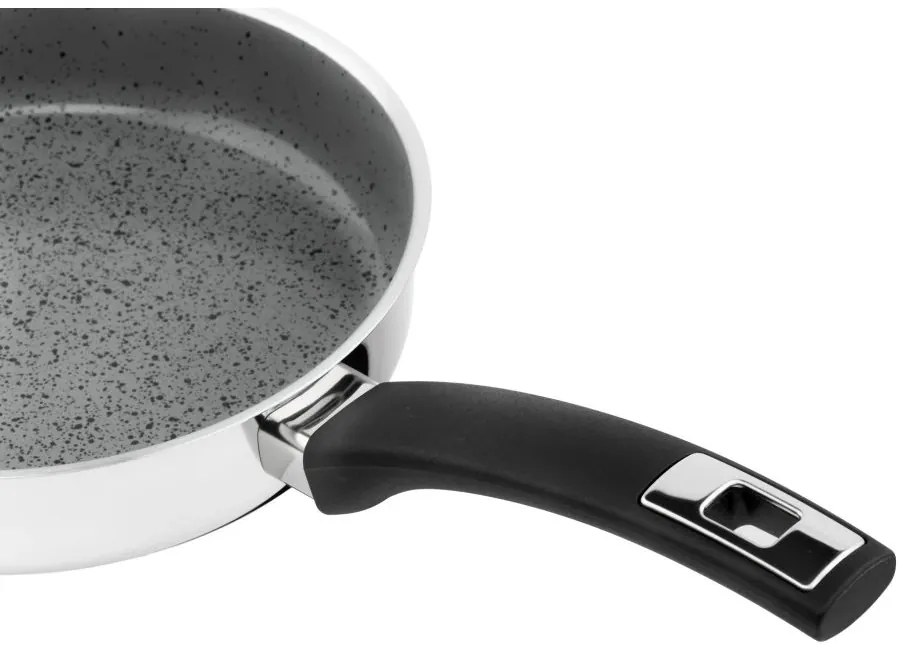KOLIMAX - české nerezové nádobí KOLIMAX Pánev CERAMMAX PRO STANDARD, průměr 22 cm, objem 1.2 l, šedý GRANIT