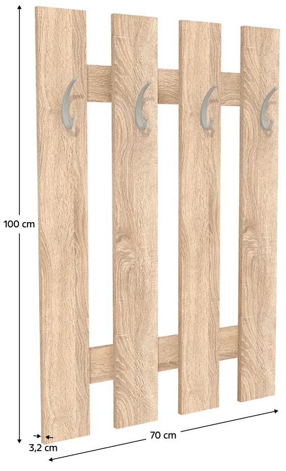 Kondela Věšáková stěna, dub sonoma, KORADO NEW KV11