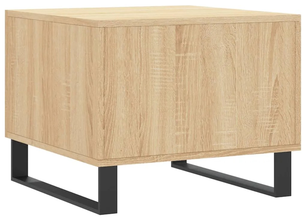 Konferenční stolky 2 ks dub sonoma 50x50x40 cm kompozitní dřevo - Default Title