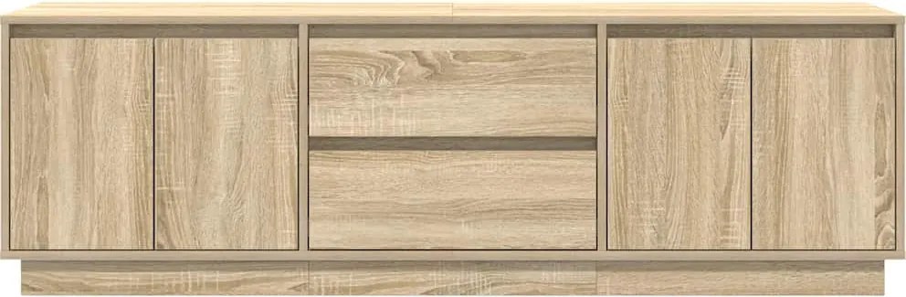 TV skříňka s LED osvětlením Dub Sonoma 160,5x41x50 cm 3328428