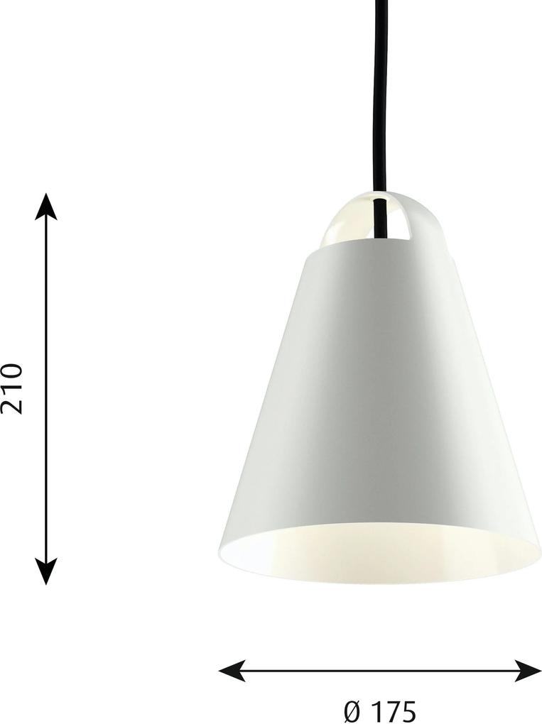 Závěsná lampa Above 17,5 cm bílá