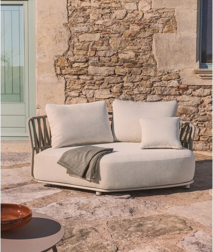 Béžová/taupe zahradní modulární pohovka 167 cm Osani – Kave Home