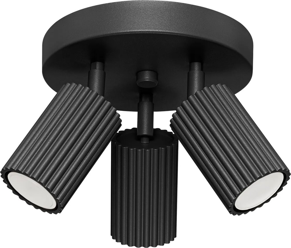 Sollux Lighting Stropní svítidlo KARBON 3P černé