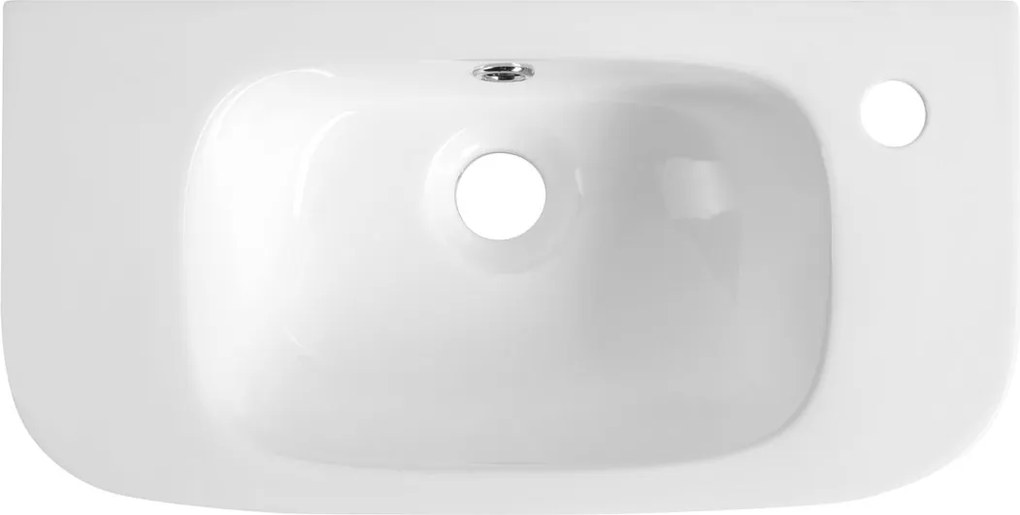 Aqualine Aqualine, KIA keramické umyvadlo 49x25cm, bílá, NP405
