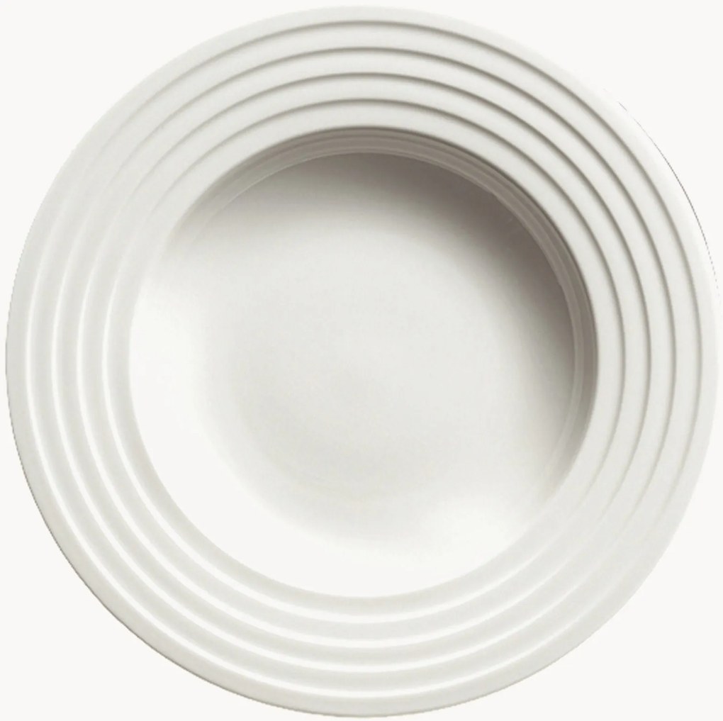 Sada hlubokých talířů z kostního porcelánu Fine Dining Relief, 6 dílů