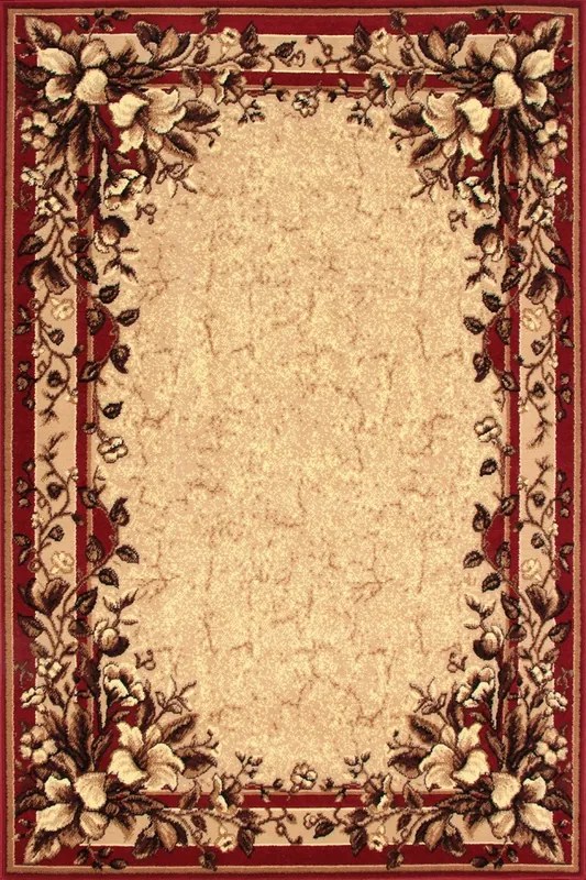 Balta  Oválný koberec Gold / White 392/22 Červený