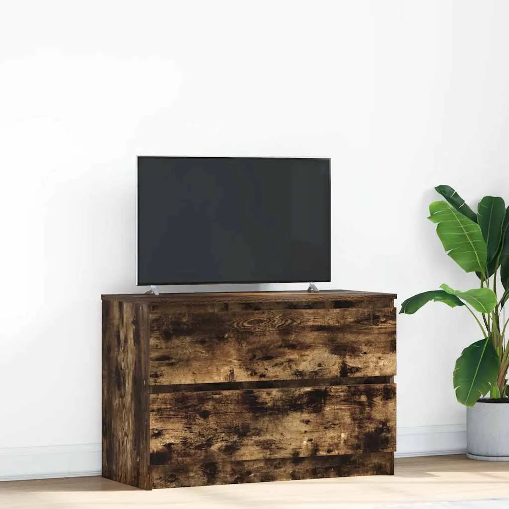 TV skříňka kouřový dub 80x35x54 cm kompozitní dřevo
