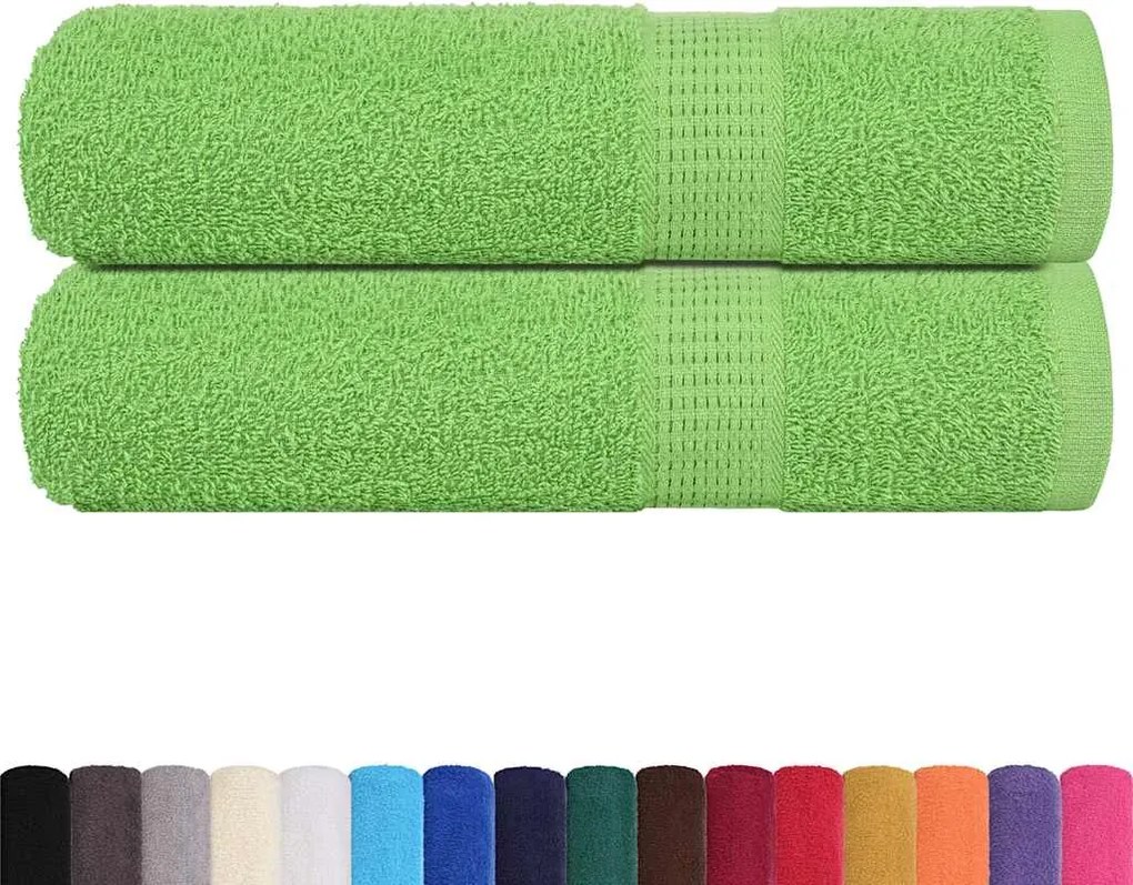 Ručníky do sprchy FROGN 2 ks jablečně zelené 70 x 140 cm 360 g/m² 137025