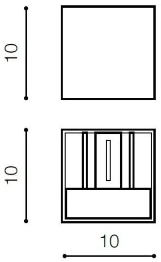 Designové nástěnné svítidlo Leticia bílé