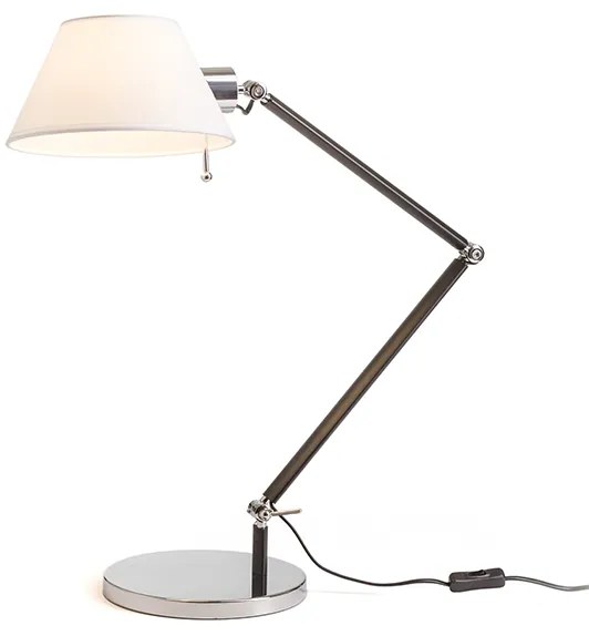 RENDL R13283 MONTANA stolní lampa, pracovní bílá/černá chrom