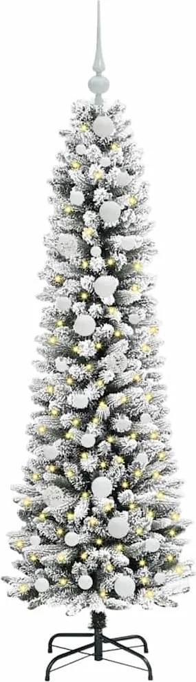 Umělý vánoční stromeček Bílá 150 cm PVC, kov a plast 3396096