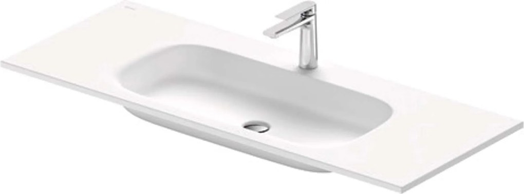 Duravit Sivida - Umyvadlo 122x49 cm, bez přepadu, otvor pro baterii, bílá 2650033200