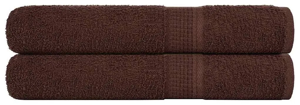 Saunové osušky FROGN 2 ks hnědé 80x200 cm 360 g/m² 136767