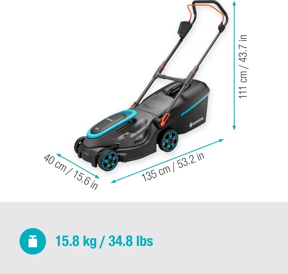 Akumulátorová sekačka Gardena PowerMax 37/36V P4A (včetně 2 baterií a nabíječky) - maxi SLEVA !