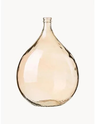 Podlahová váza z recyklovaného skla Drop, V 56 cm