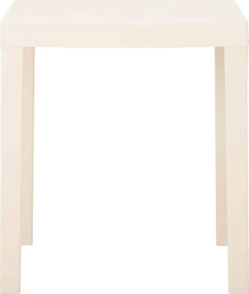 Zahradní stůl bílý 79 x 65 x 72 cm plast 315842
