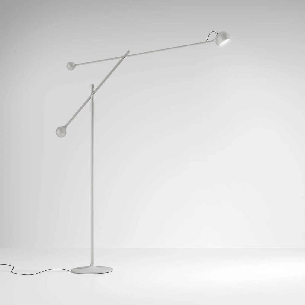 Artemide Ixa LED stojací lampa stavitelná bílošedá