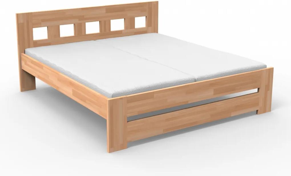 Manželská postel 160 cm Jama (masiv buk). 731967