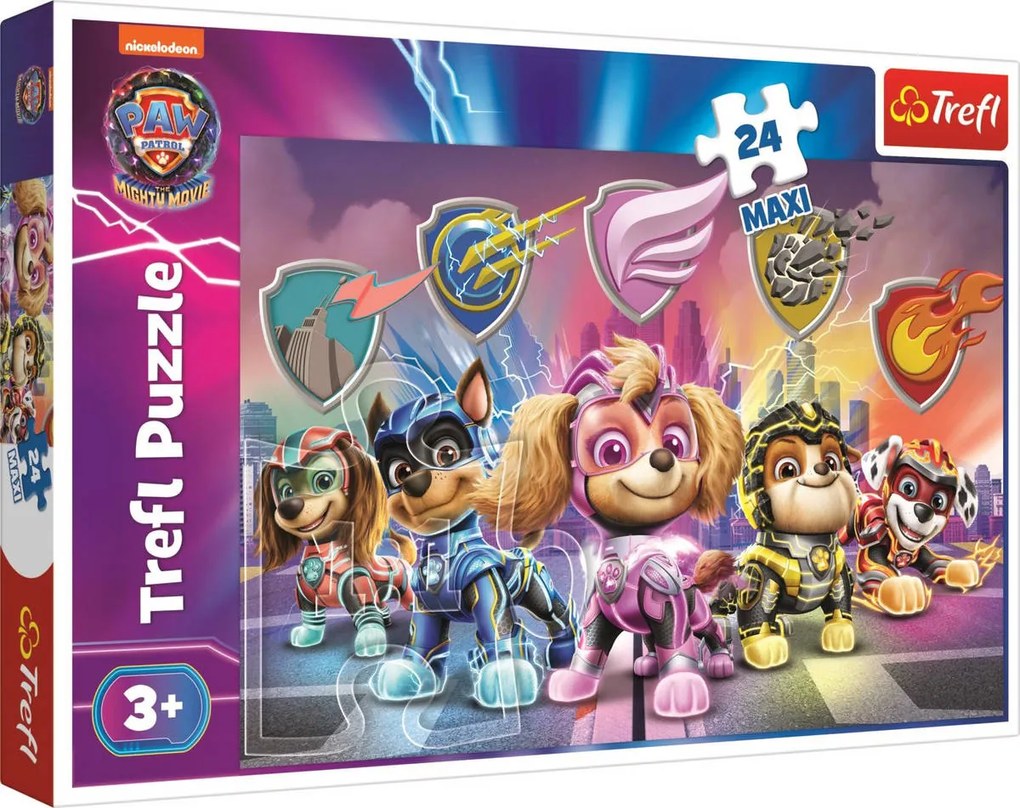 TREFL PUZZLE Tlapková patrola: Psí mise 60x40cm skládačka 24 dílků Maxi tr14358