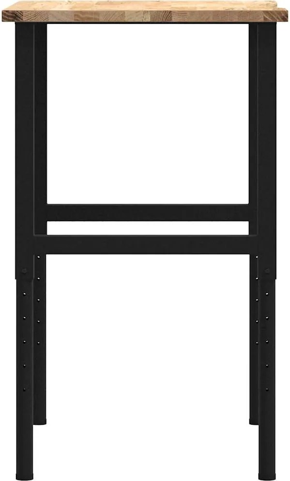 Pracovní stůl 80 x 60 x (71,5–98) cm masivní dubové dřevo 3309694