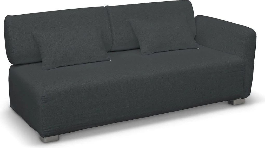 Potah na pohovku Mysinge - 2.místná, jedno boční opěradlo barva šedá látka sametová