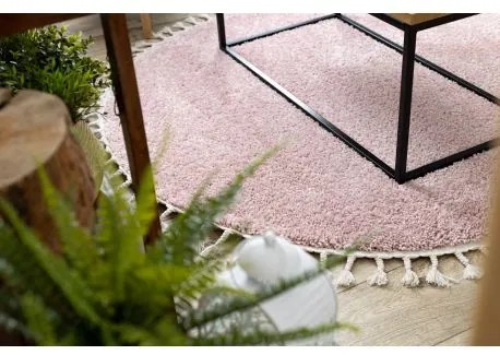Dywany Luszczow Kusový koberec kulatý BERBER 9000, růžový Rozměr koberce: 120 cm KRUH