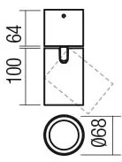 Redo group Redo Corinth, zlaté stropní nastavitelné svítidlo, 1x7W GU10, ø6,8cm, výška 16,4cm