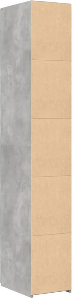 Skříň highboard betonově šedá 30x42,5x185 cm kompozitní dřevo 3281395