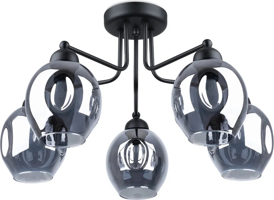 Sollux Lighting Lustr FILLAN 5 černý