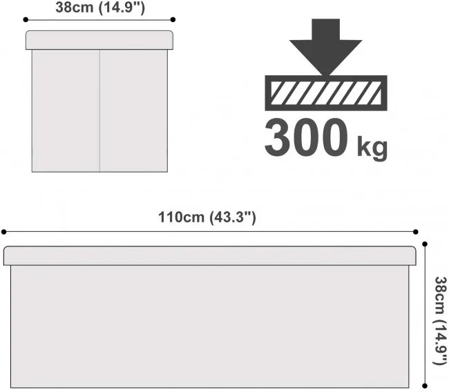 Lavička s úložným prostorem LSF75WT