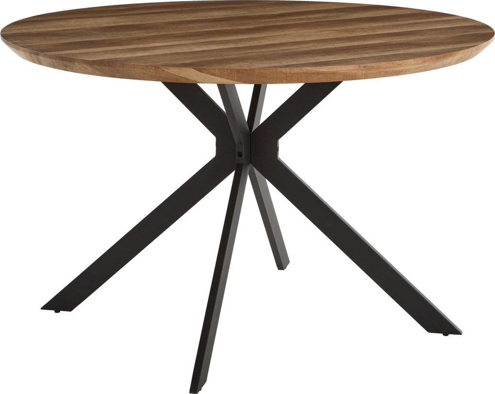 XXXLutz JÍDELNÍ STŮL, černá, barvy dubu, 120/120/76 cm MID.YOU - Jídelní stoly - 000055010201