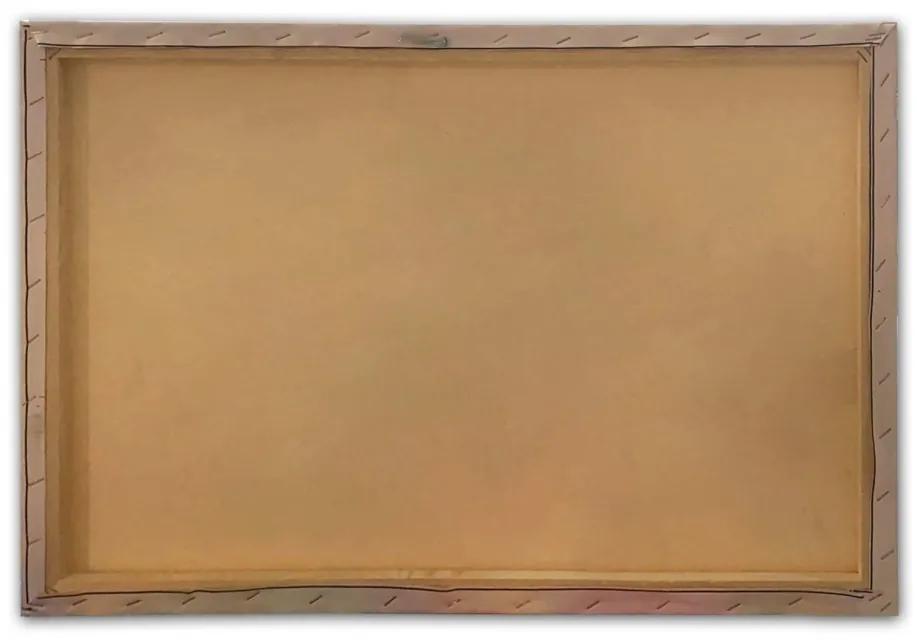 Obraz LEOCADIA 50x70 cm růžový/zlatý