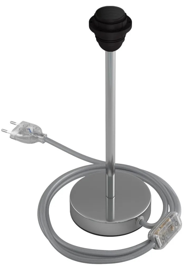 creative cables Kovová stolní lampa Alzaluce pro stínidlo Velikost: 25 cm, Barva: Matná bílá