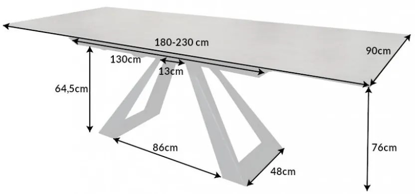 Rozkládací jídelní stůl CHLORIS Dekorhome