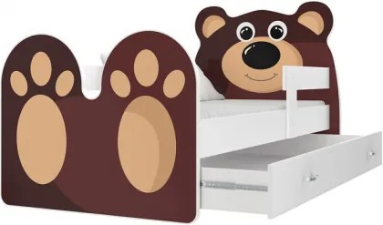 Dětská postel MEDVĚD včetně úložného prostoru