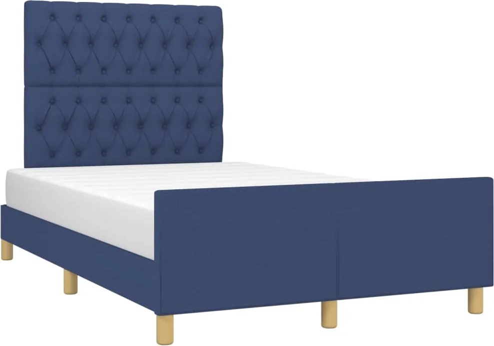 Rám postele bez matrací modrá 120x190 cm textil 3270540