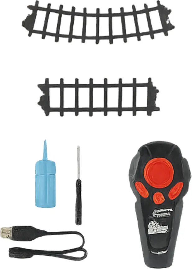 LEAN Toys Elektrický vláček RC klasický se světly, zvuky a kouřem 206 cm 24 ks
