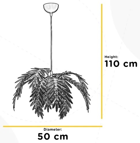 ONLI - Lustr na lanku DUBAI 1xE27/22W/230V bronzová