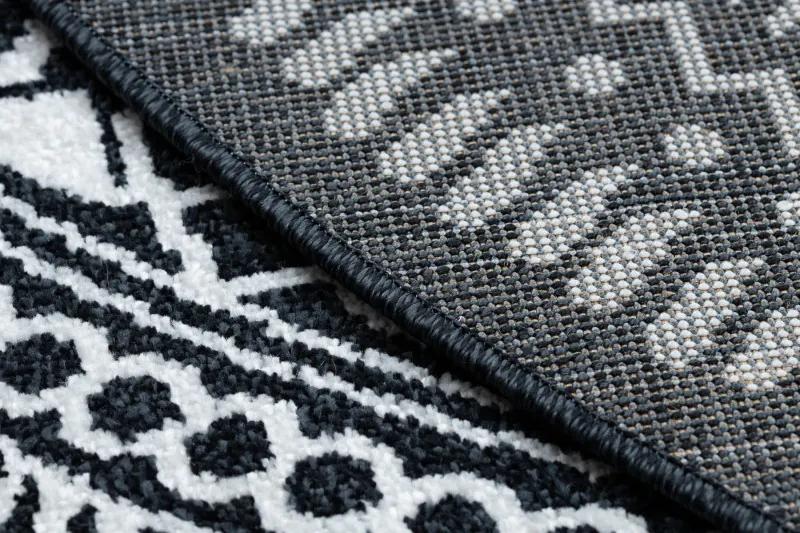 Dywany Łuszczów Kusový koberec Napkin black kruh ROZMĚR: 140x140 (průměr) kruh