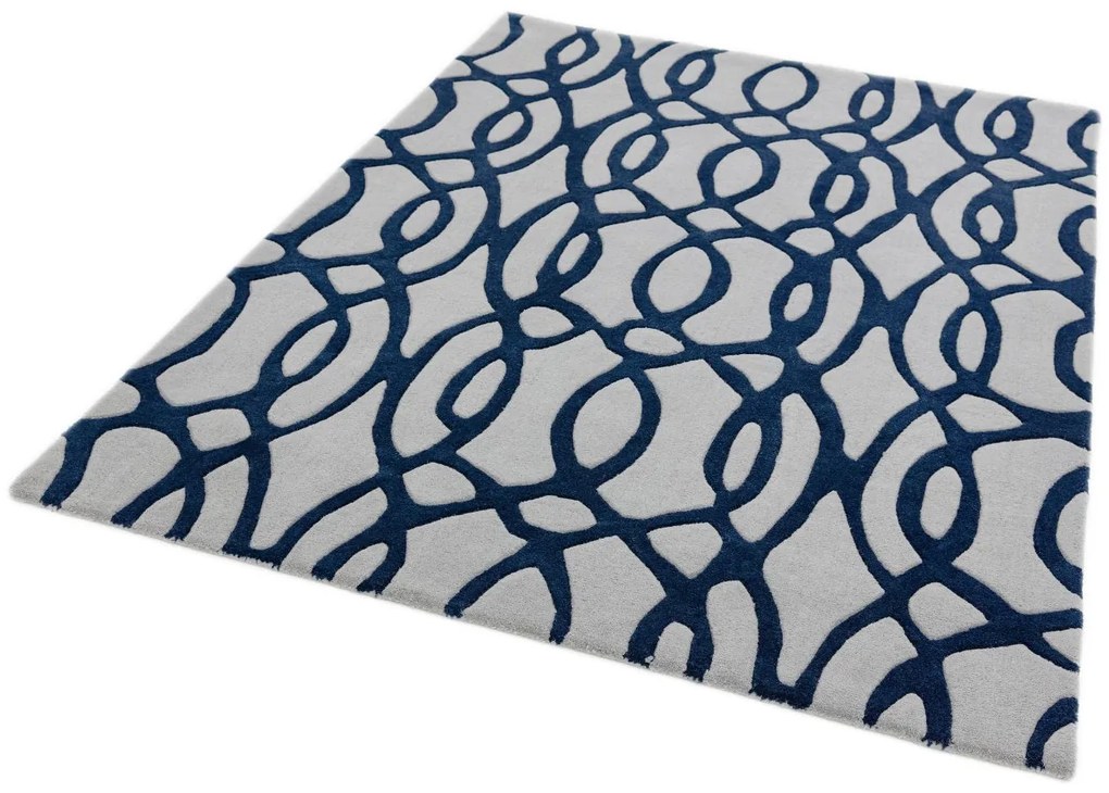 Modrý koberec Blondie Wire Blue Rozměry: 70x240 cm