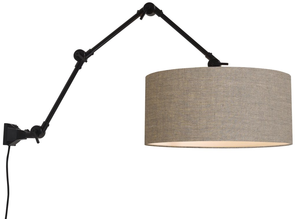 Nástěnná lampa Amsterdam 4723 různé barvy, vel. L barva stínidla: linen dark (LD) - 100% len