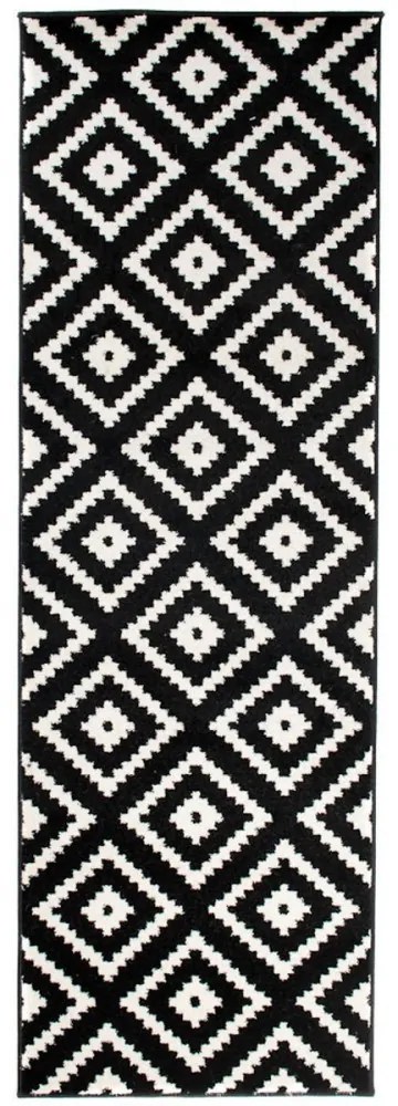 Kusový koberec Remund černý atyp 100x500cm