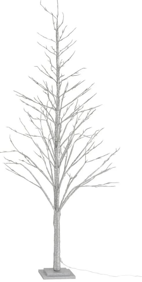 Stříbrný svítící vánoční stromek -  60*60*210cm
