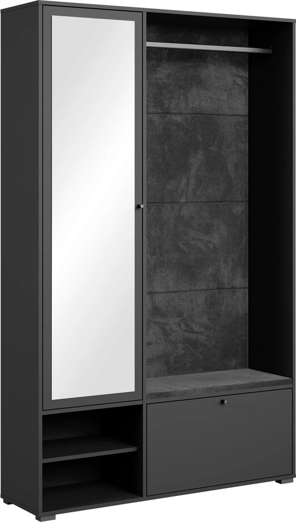 XXXLutz ŠATNA, 117,3/190/33 cm P & B - Online Only šatny & botníky - 002778009202