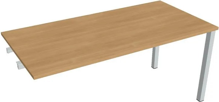 Hobis Kancelářský stůl řetězící Hobis UJ 1600R, deskaakát, bílá RAL 9016